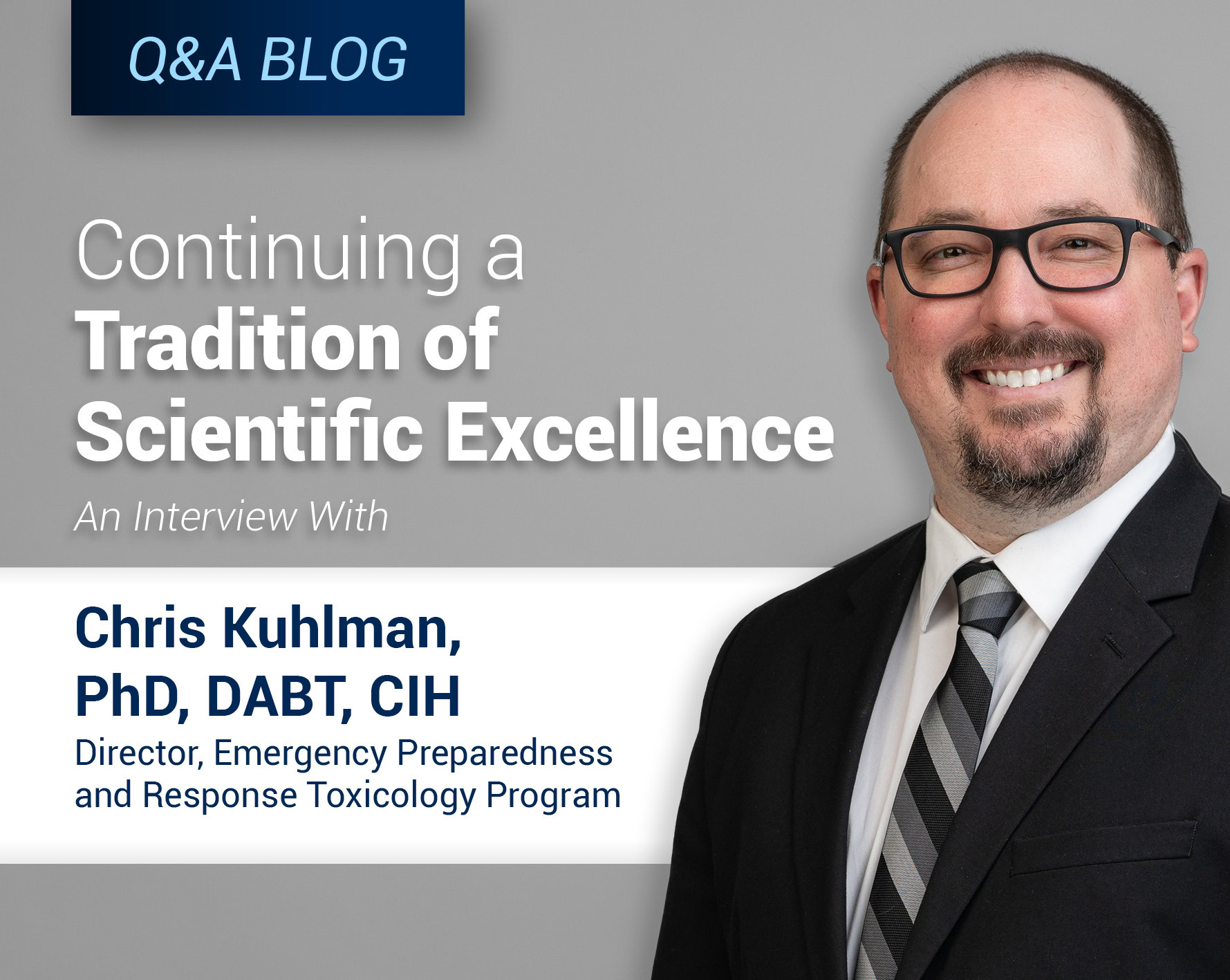 Continuing a Tradition of Scientific Excellence - CTEH