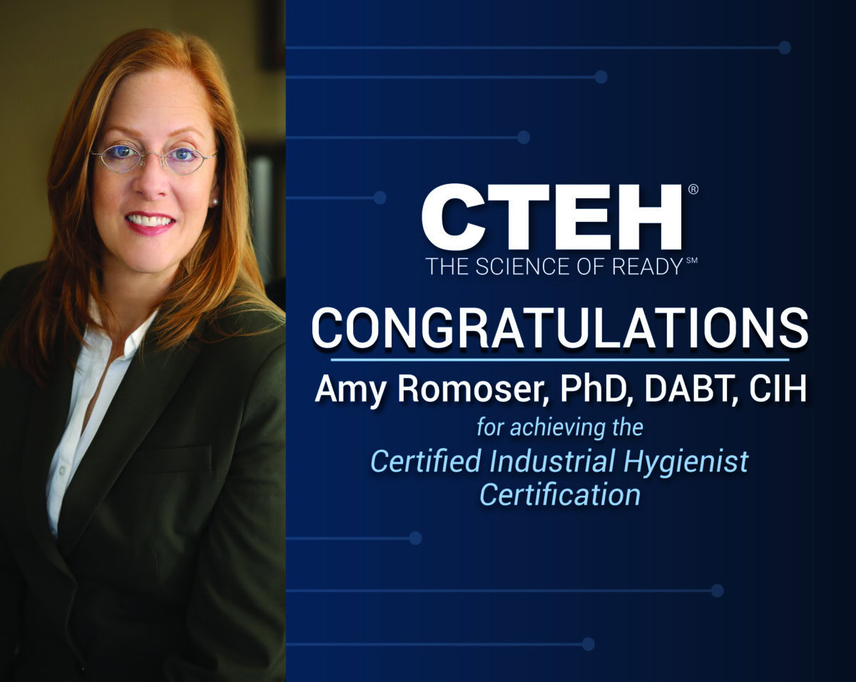 A Global Leader: Amy Romoser, PhD, DABT, CIH - CTEH